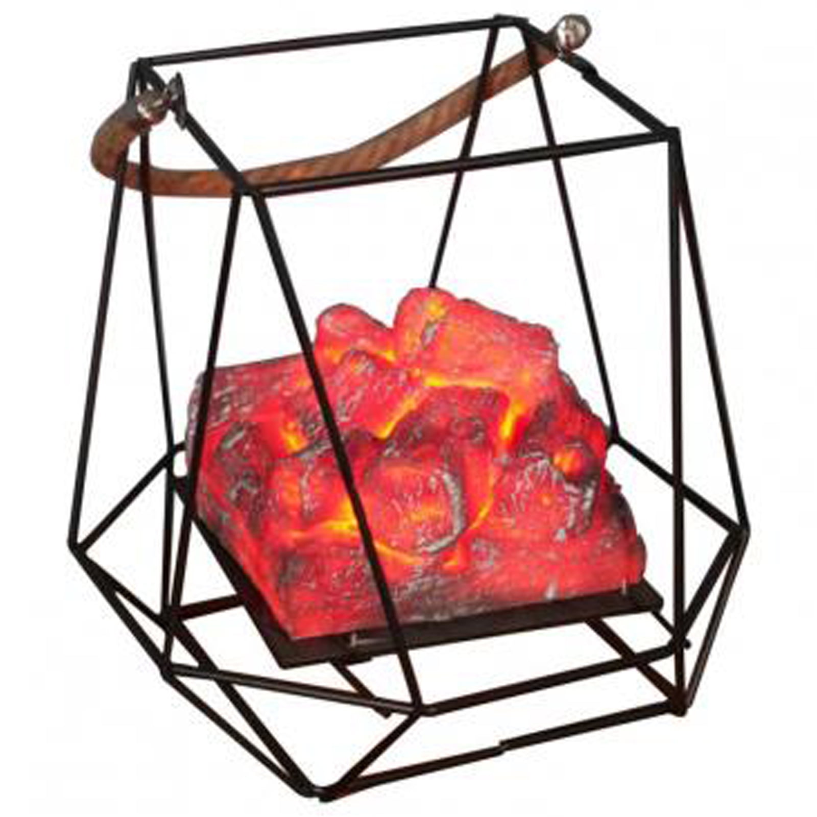 Flame Lamps Charcoal Flame Lantern Simulated Fireplace Led Flame Night ...