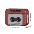 Mini Recordable Keychain,Vintage Tape Recorder Music Box with Portable ...