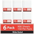 VEEBOOST Wide Ruled Loose Lined Leaf Paper, School Supplies, 10.5” x 8 ...