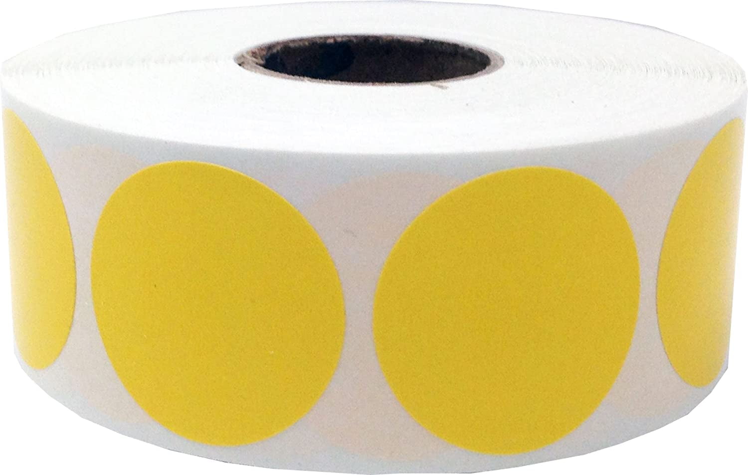 Yellow Color Coding Labels for Organizing Inventory 1 Inch Round Circle ...