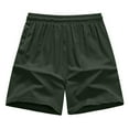 Shorts Men Solid Color Polyester Shorts Outdoor Casual Sports Beach ...