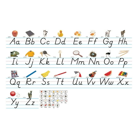 Photo & Modern Manuscript Alphabet Lines Bulletin Board Set | Walmart ...