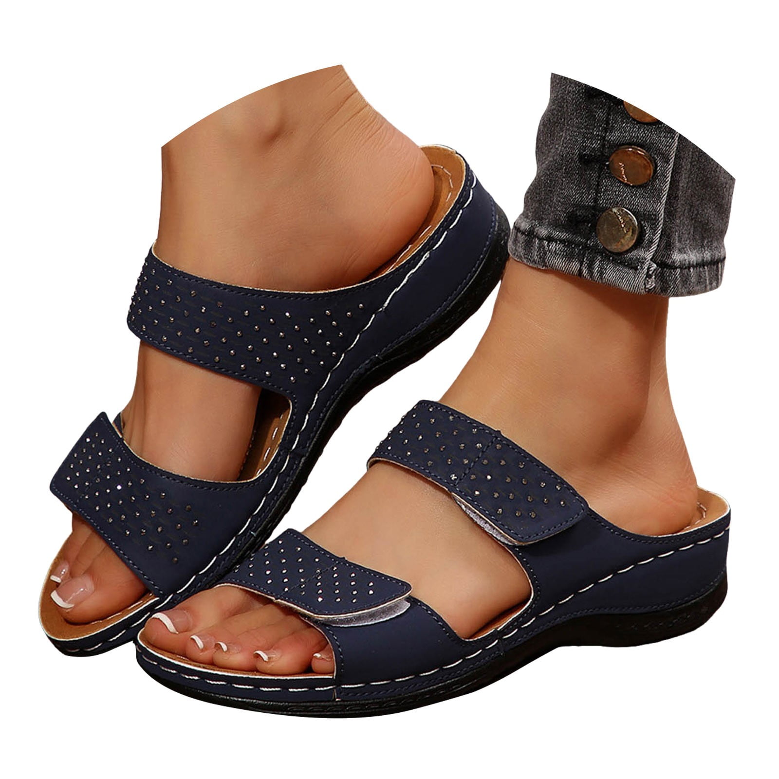 Click here for Dakaela Orthopedic Sandals For Women Arch Support... prices