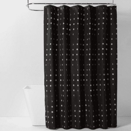 Moon Microfiber Shower Curtain Gray/Black - Room Essentials - Walmart.ca