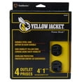 Yellow Jacket 2177N 4-Outlet Metal Power Block Adapter, Electric Plug ...