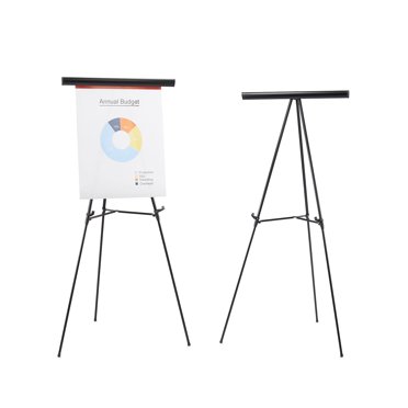 Staples Natural Oak 64" Presentation Poster Stand Display Easel ...
