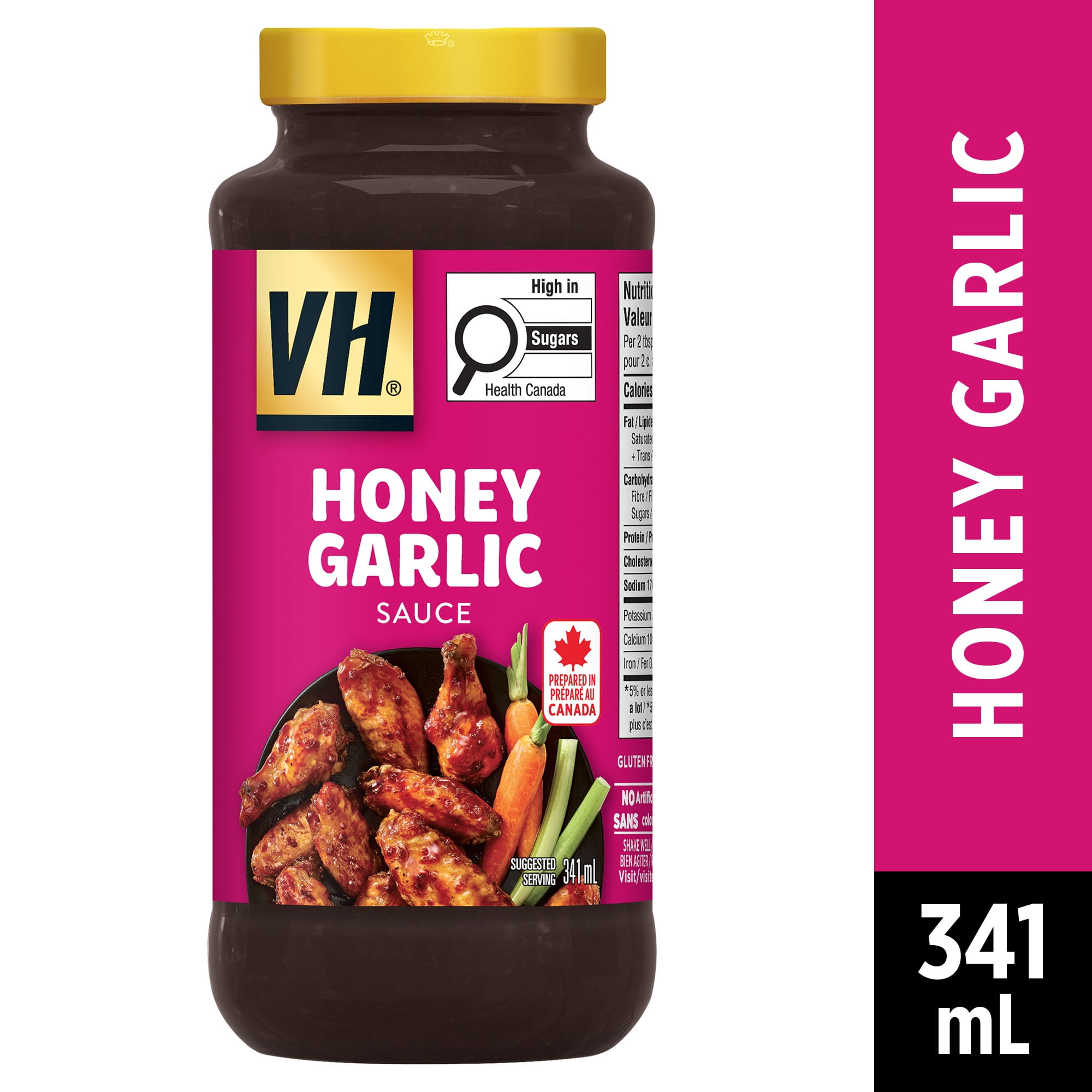 VH Gluten Free Honey Garlic Marinade Cooking Sauce, 341 mL - Walmart.ca