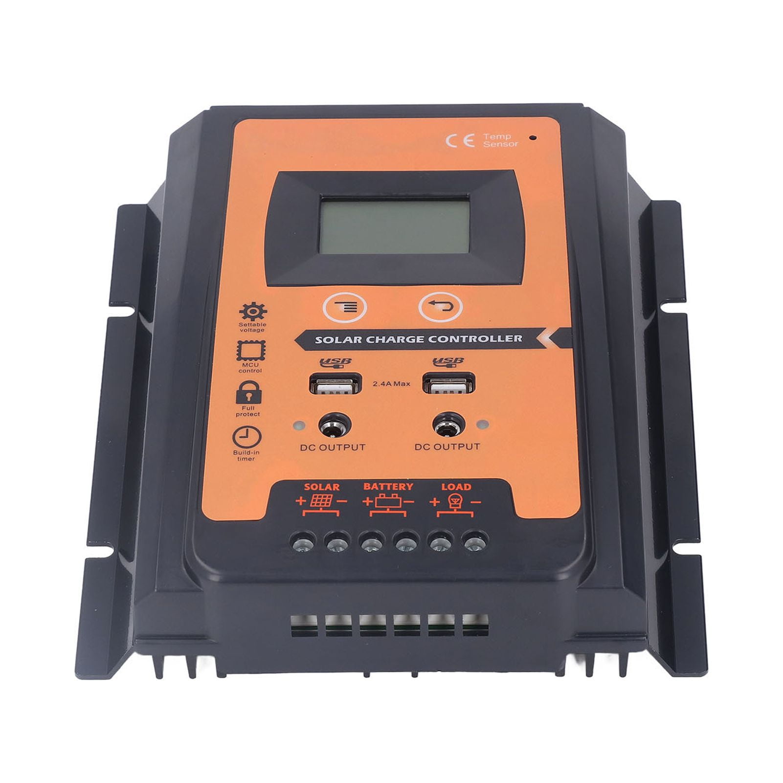 Controlador de carga y descarga solar LCD PowMr Regulador de panel ...