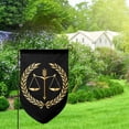 12.5" X 18" Lawyer Scales Of Justice Garden Flag - Double Sided, Vivid ...