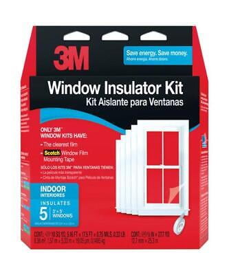 3M Clear Plastic Window Insulation Kit For Windows 17.5 ft. L X 0.75 in ...