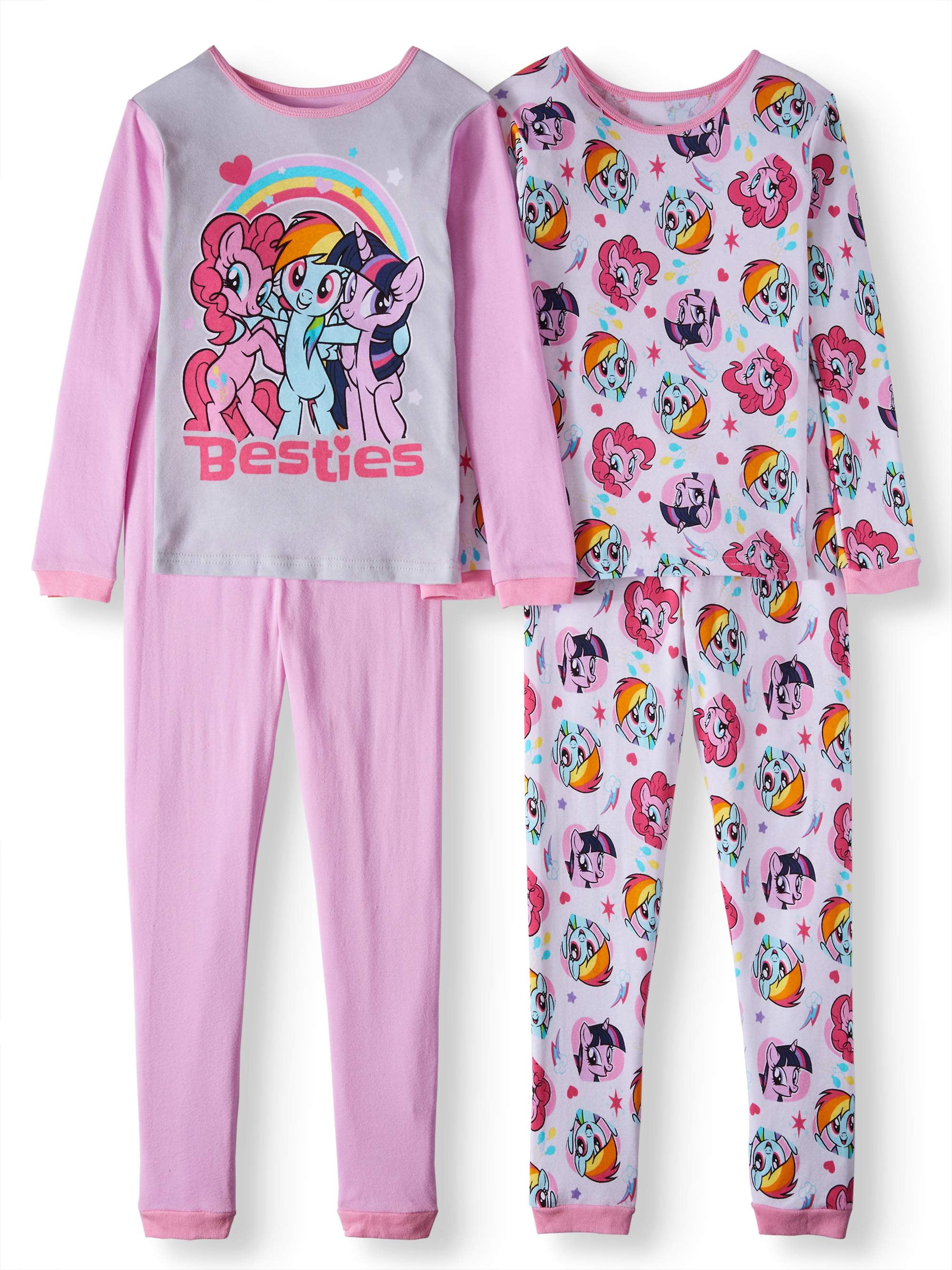 My Little Pony - My Little Pony 4 Piece Pajama Sleep Set (Big Girl ...
