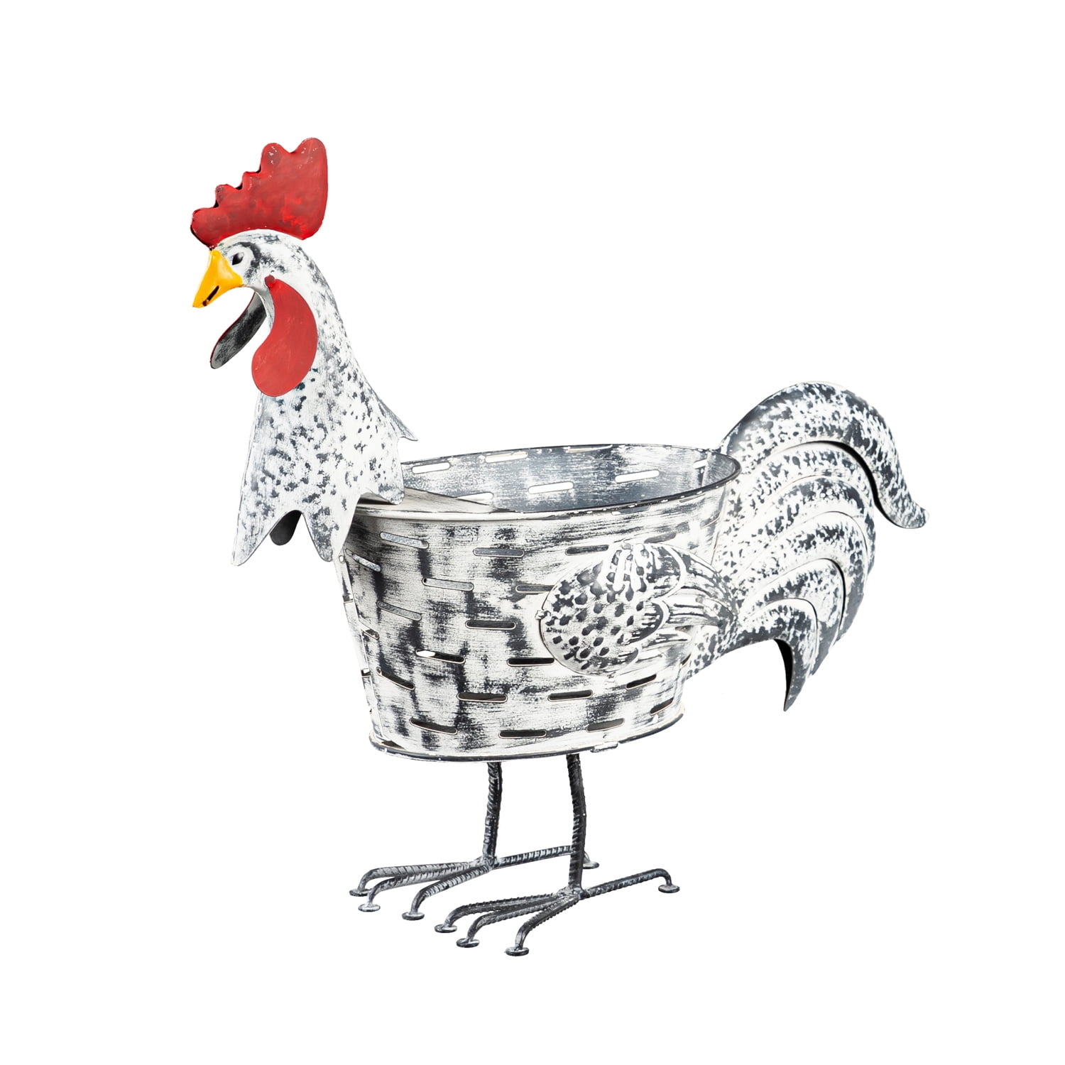 Rustic Rooster Planter - Walmart.com