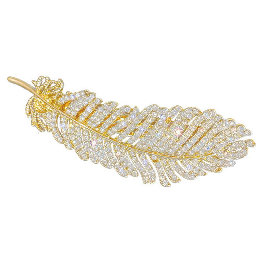 Aoanydony Feathers Hair Clamps -embedded Woman Hairs Accessories ...