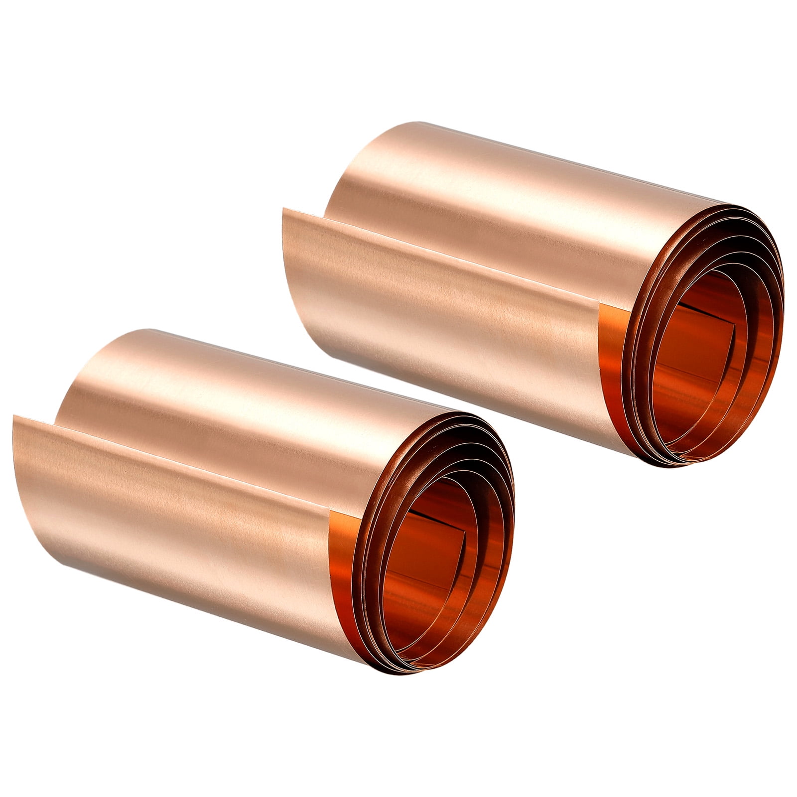Uxcell Copper Thin Foil Roll Sheet, 0.1x60x1000mm Pure Copper Foil ...