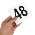 UPOUART 50pcs Double Side Number Cards White PVC Seating Arrangement ...