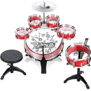 GP Percussion 5-Piece Junior Drum Set, Blue - Walmart.com
