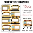 10 Sheet PVC Waterproof Blank Label Stickers Writable Adhesive Label ...