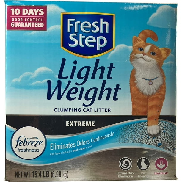Arena para gatos Fresh Step Lightweight Extreme con Febreze | Bodega ...