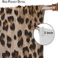 Leopard Print Curtains Wild Safari Skin Powerful Cheetah Cat Panthera ...