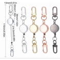 2 Pcs Retractable Keychain Carabiner Badge Holder Retractable Badge ...