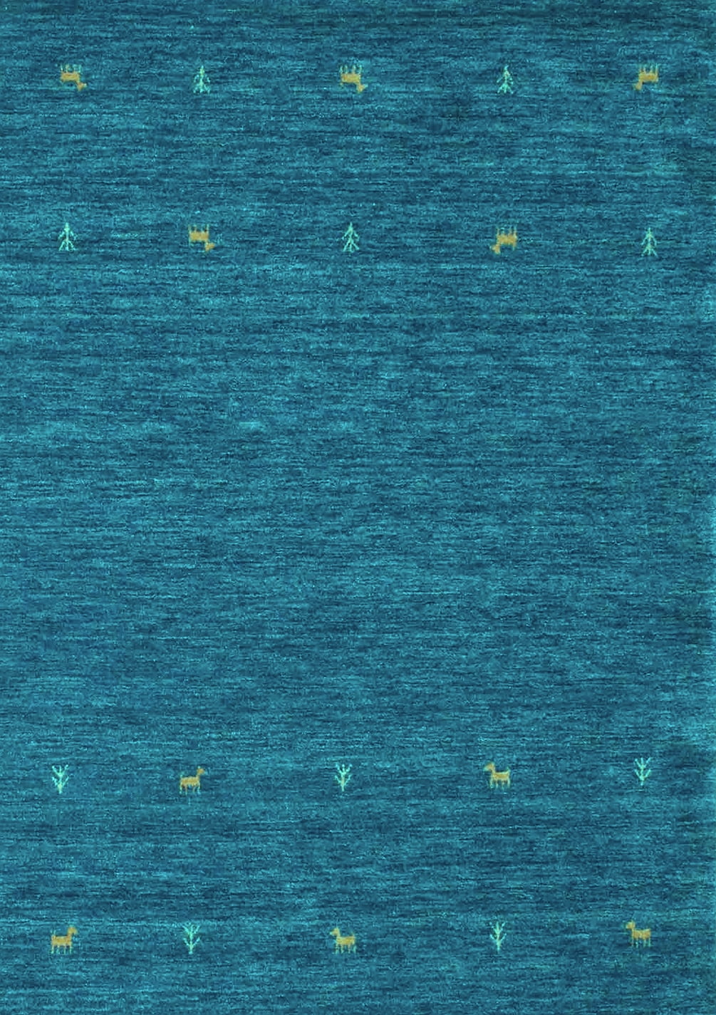 Ahgly Company Machine Washable Indoor Rectangle Abstract Turquoise Blue ...