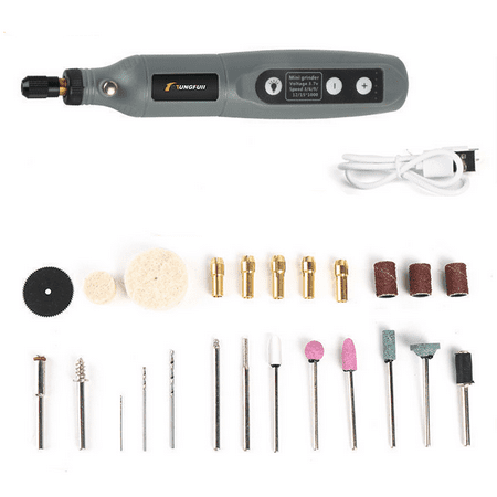 Wireless Rotary Tool, 3.7V Li-Ion MRT22DC Mini Rotary Multi-Tool Kit ...