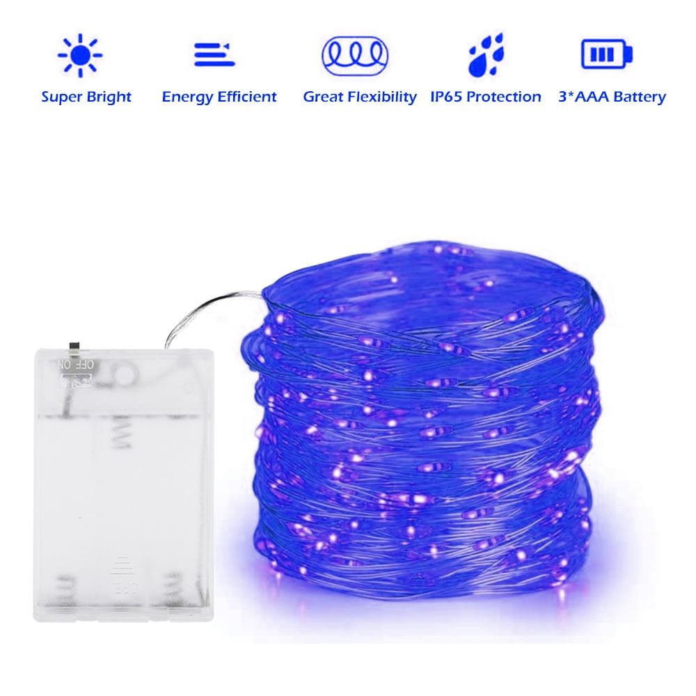 Yous Auto Solar Copper String Lights LED Outdoor Garden Waterproof ...