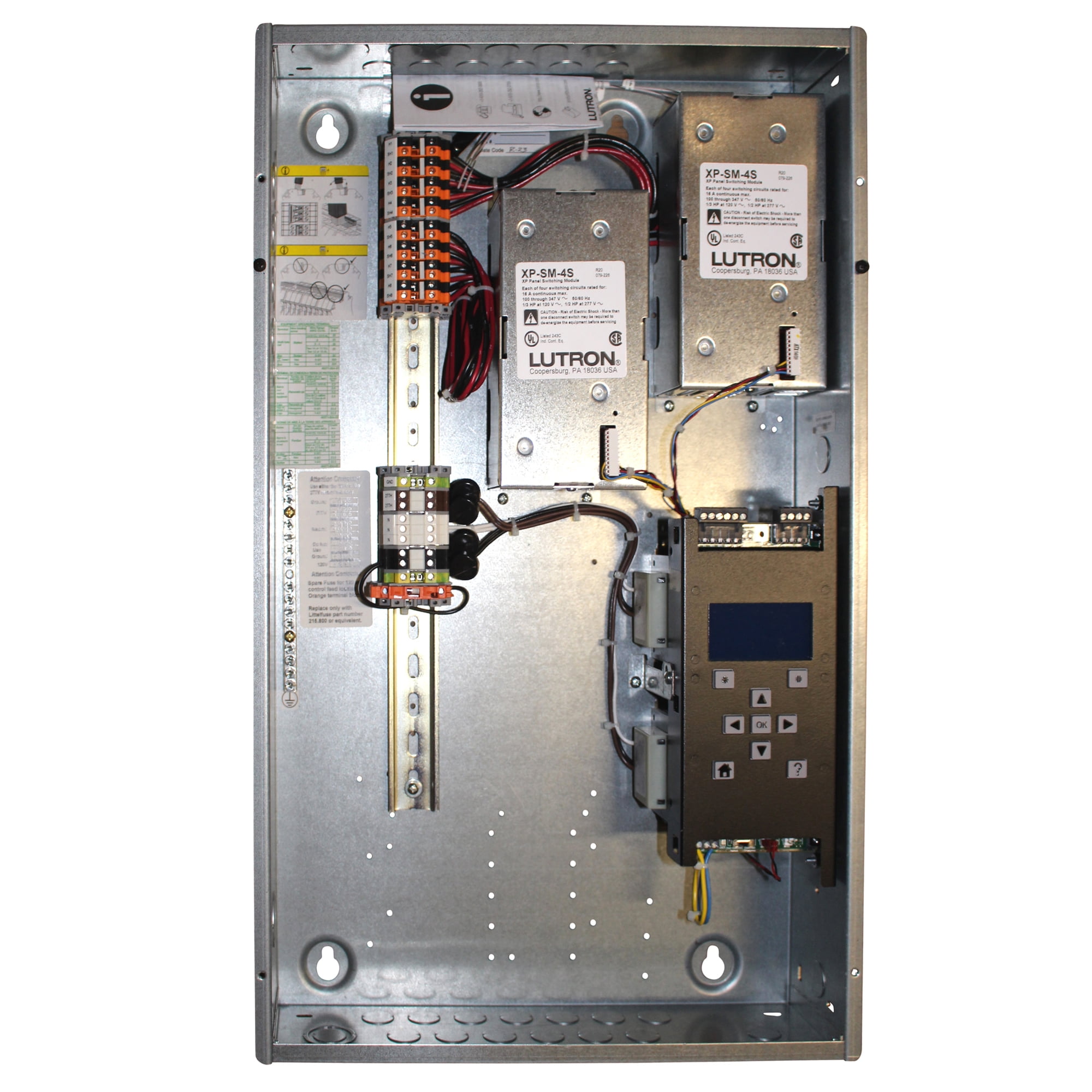 Lutron Lighting Control Relay Panel | Shelly Lighting