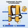 WARMOUNTS Automatic Inflatable Life Jacket with Reflectors & Whistle ...