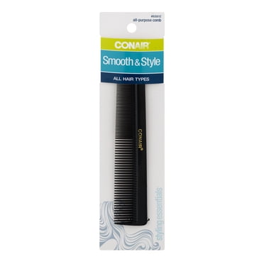 Conair Single 5-Inch Pocket Fine Tooth Men's Hair Comb (Black ...