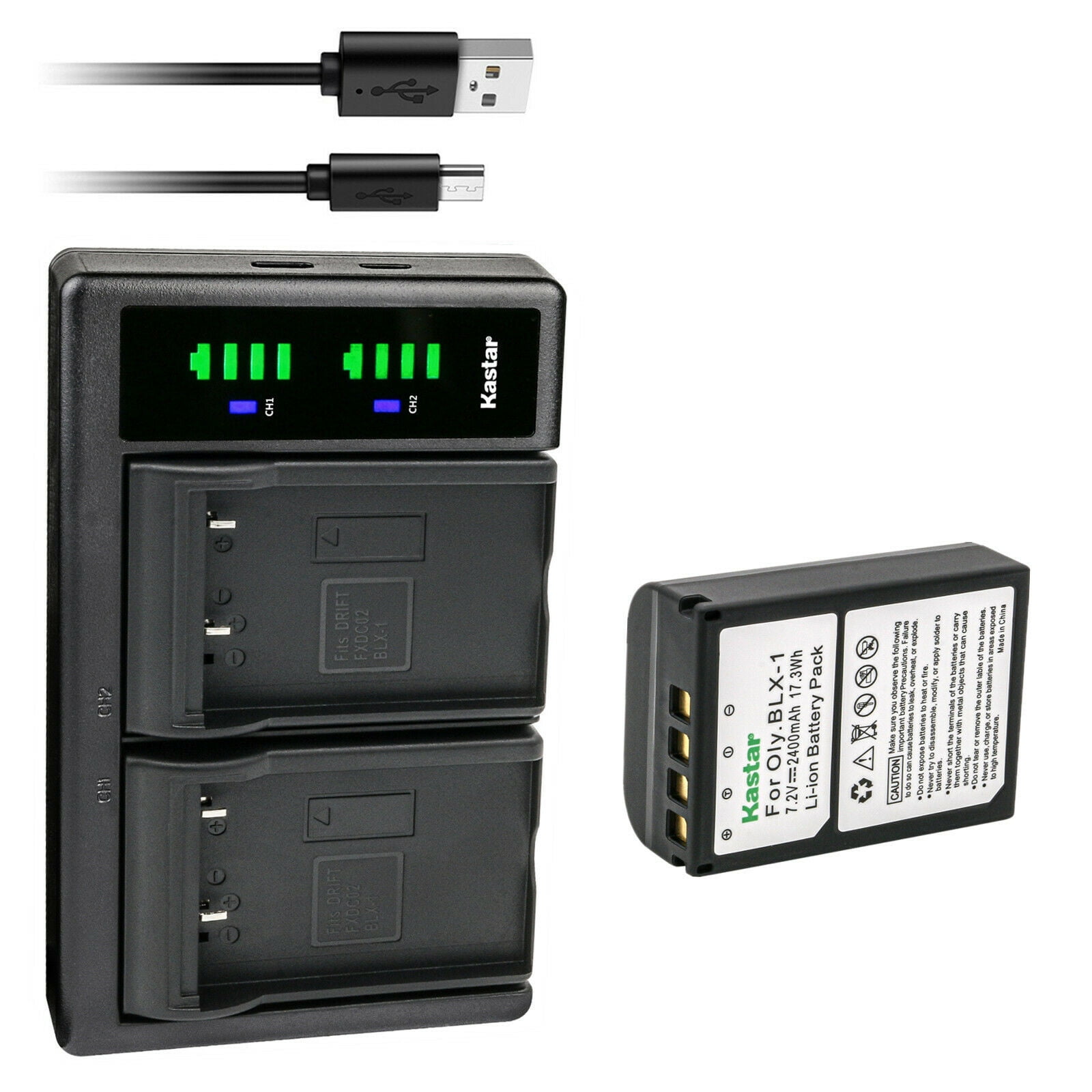 Kastar 1 Pack Battery And Ltd2 Usb Charger Compatible With Olympus Om