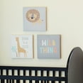 Parent's Choice 3-Piece Set Baby Nursery Canvas Wall Art, Jungle, 7" x ...
