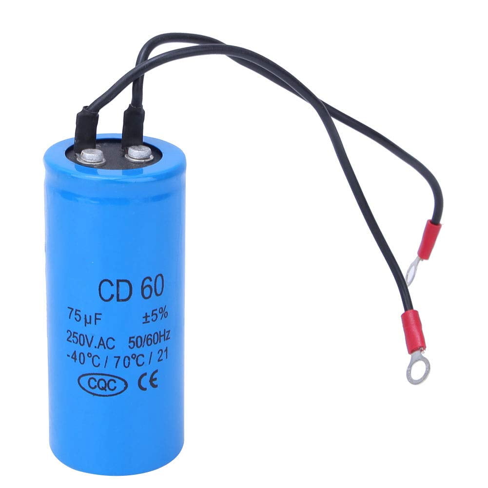 LANTRO JS - Run Round Capacitor CD60 250V AC 75uF Motor Start Capacitor ...