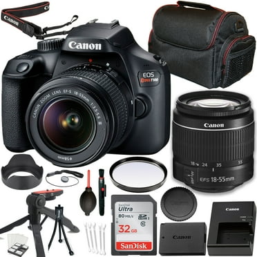 Canon EOS Rebel T100 / 4000D DSLR Camera Bundle with 18-55mm Zoom Lens ...