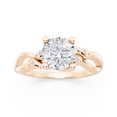 Engagement Ring for Women in 1.00 - 5.00 Carat Round Lab Grown Diamond ...