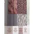 Animals Print Plaid Sheer Curtains for Living Room Bedroom Red ...
