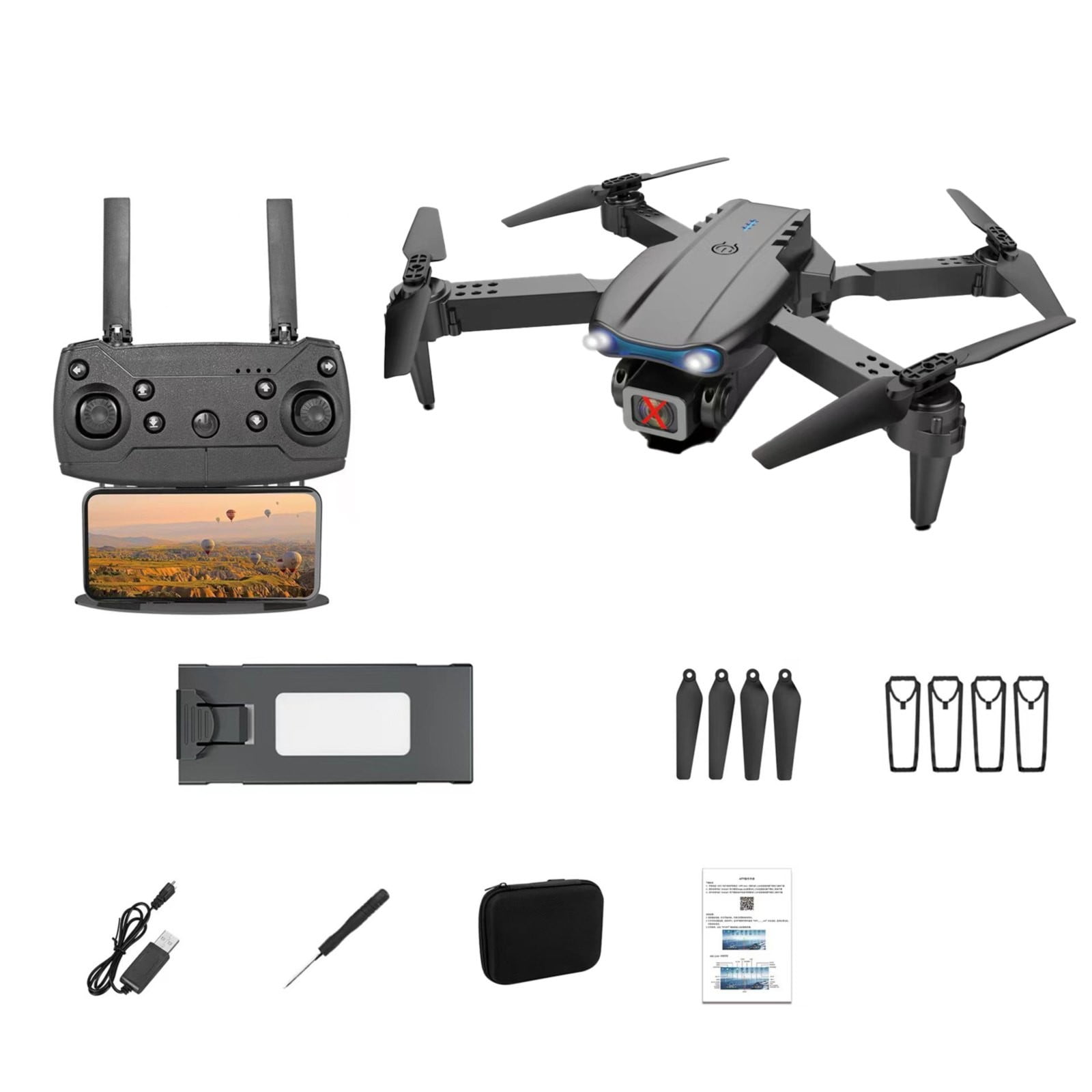 Click here for Kjfeif Latest With Camera With Auto Foldable Quadc... prices