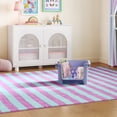Mainstays Kids Large Purple Stackable Plastic Open-Front Toy Storage ...