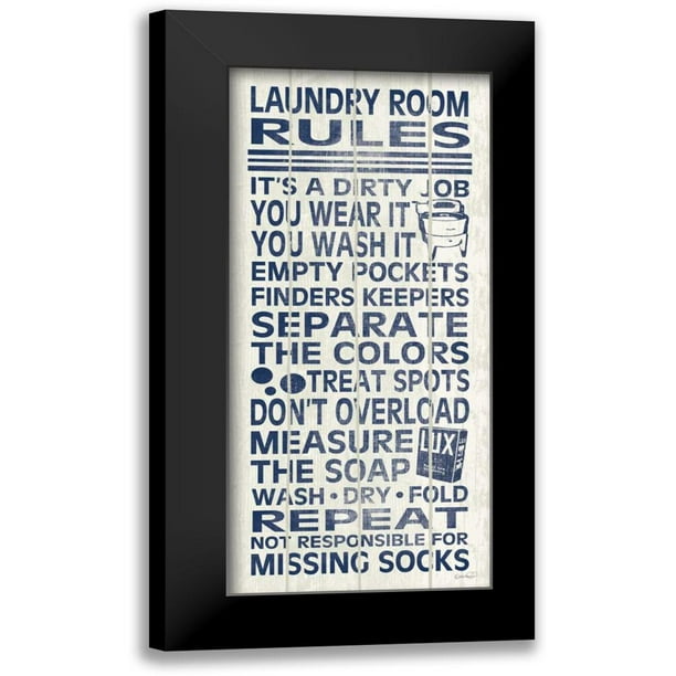Harbick, N. 10x18 Black Modern Framed Museum Art Print Titled - Laundry ...