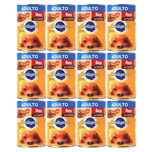 Caja Latas Pedigree Guisado Con Carne Res 625 G (12 Pzas) | Walmart en ...
