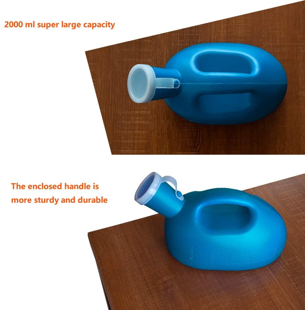 Buy Urinals for Men 2000 ml/66 oz Portable Male Urinal Urine Collection ...