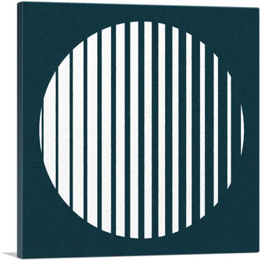 ARTCANVAS Mid-Century Modern A Window of Shapes Canvas Art Print - Size: 36" x 36" (1.50" Deep ...