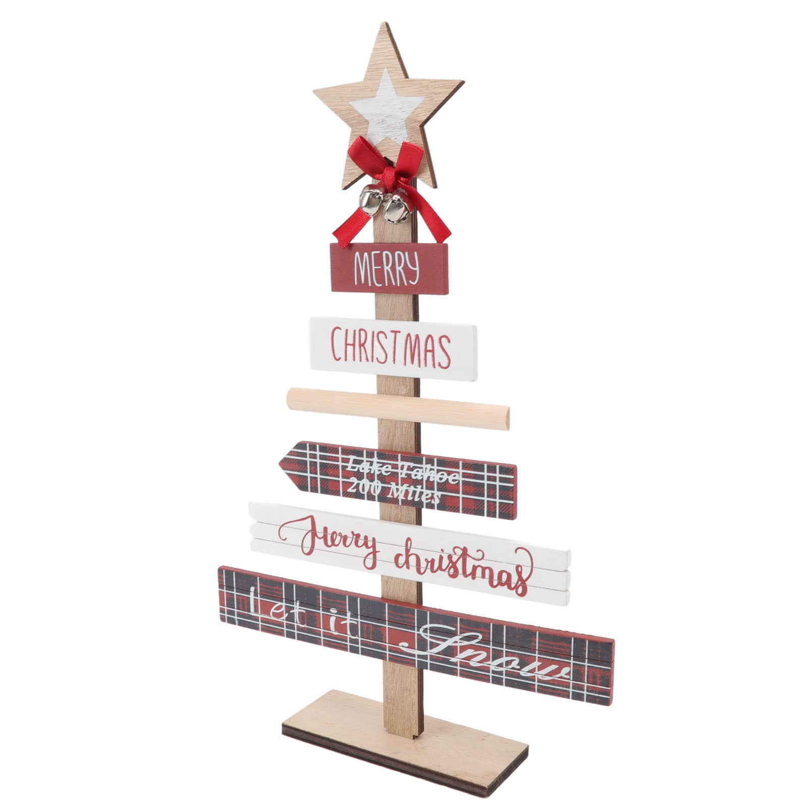 Click here for Estink Christmas Signs Decor  Bells Durable Wooden... prices