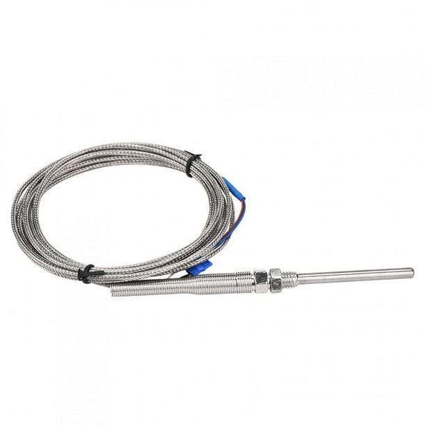 Temperature Sensor Probe, M8 Thread PT100 Resistor Thermocouple 50mm ...