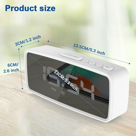 5.1 Inch Led Display Electric Alarm Clock 2 In 1 (+Clock) Desktop ...