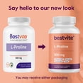 L-Proline 500mg (120 Vegetarian Capsules)-No Stearates - No Fillers ...
