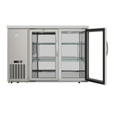 47 In. Commercial Back Bar Cooler in Stainless Steel With Side ...