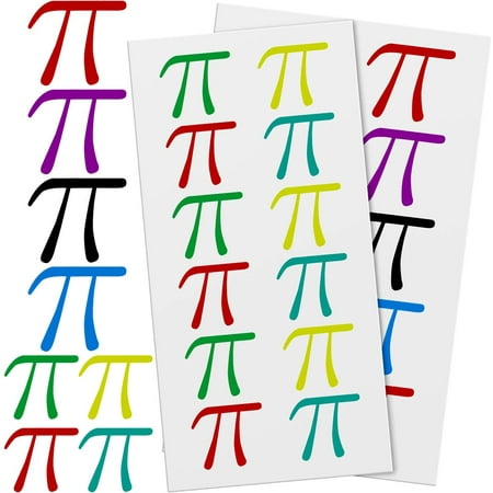 110 Pieces Pi Symbol Stickers Pi Vinyl Sticker Decoration for Pi Day ...