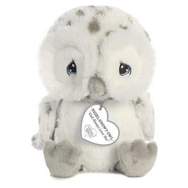 Ty Swoops the Brown & White Barn Snow Owl Beanie Boos Stuffed Plush Toy ...