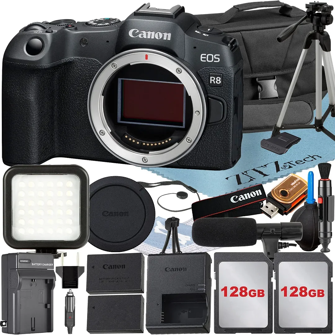 Click here for Canon Eos R8 Mirrorless Camera (Body) With 2 Pack... prices